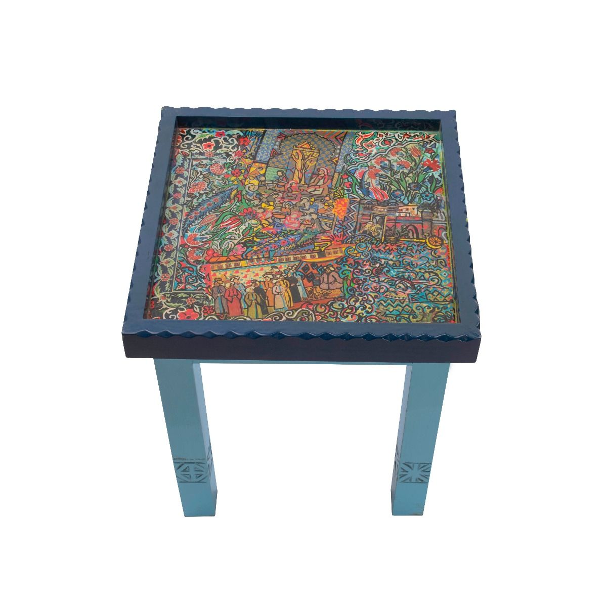 Egyptian Coffee Table | Handmade Wood Table | Swan Bazaar